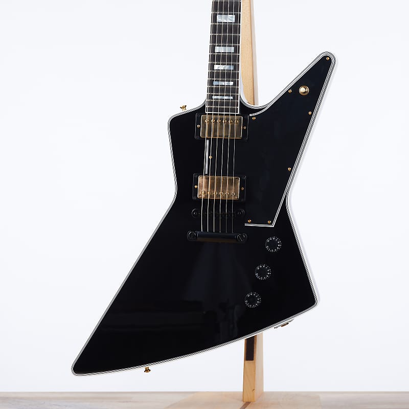 Gibson Explorer Custom, Ebony | Custom Shop Modified | Reverb