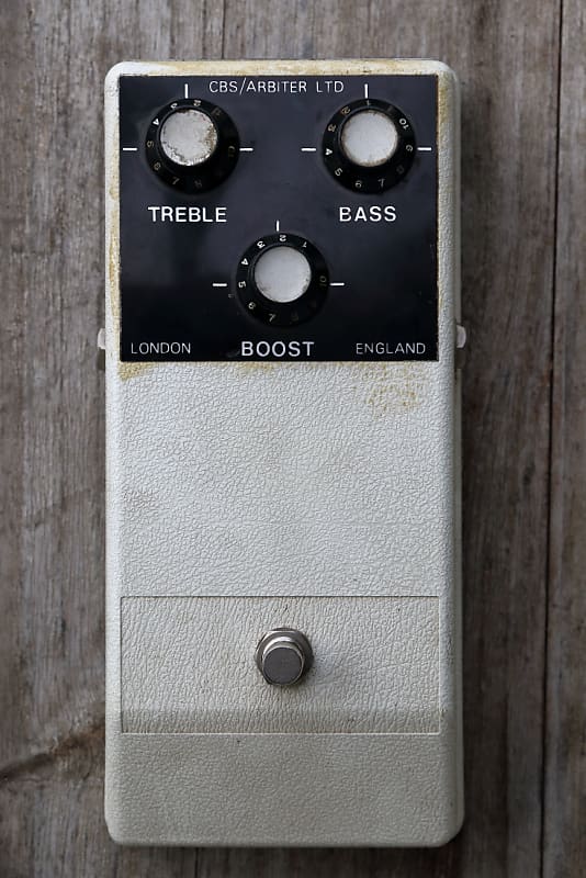 Vintage 1974 CBS / Arbiter Power Driver Treble & Bass Booster | Reverb