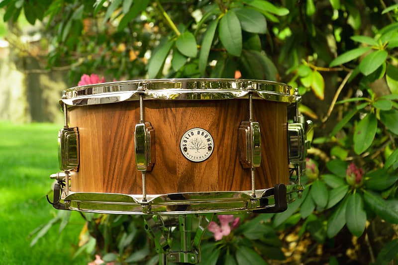 Solid Drums Switzerland 6.5x14 Stave Walnut Snare Drum - | Reverb