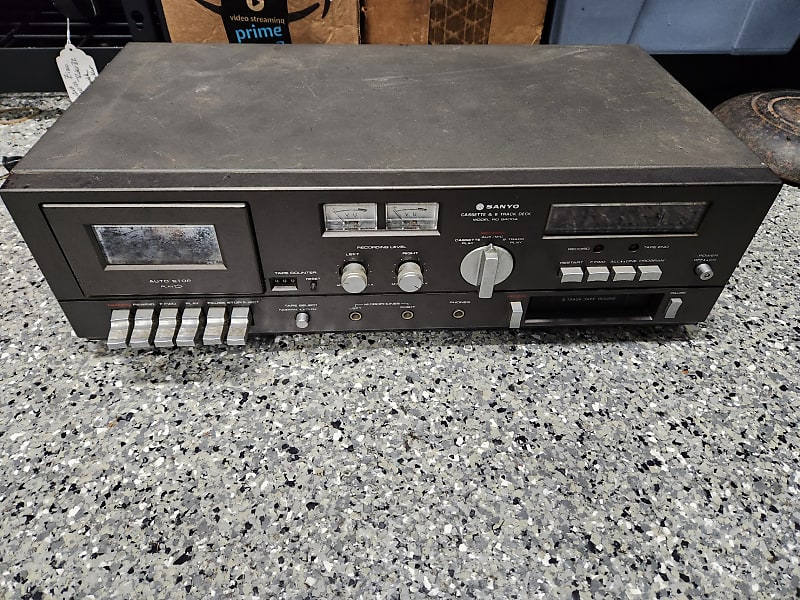 As Is Sanyo RD 8400A Cassette & 8 Track Deck | Reverb