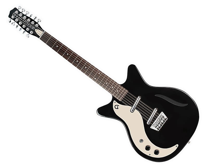 Danelectro '59 Vintage 12-String Left Handed Guitar - Black | Reverb
