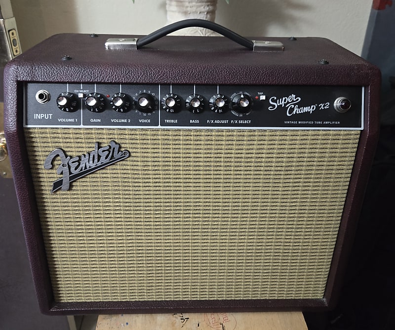 Fender Super Champ X2 FSR 1x10" 15-watt Tube Combo Amp - Wine | Reverb