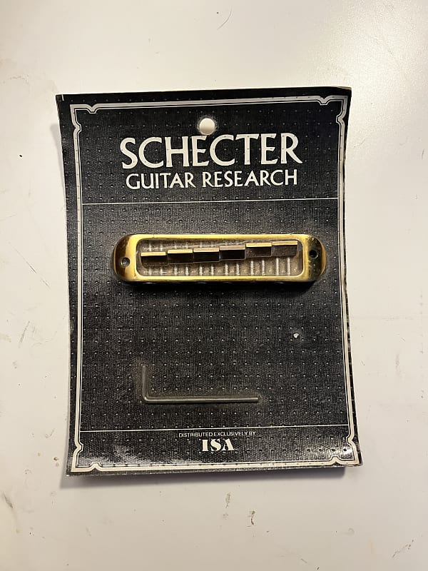 NOS - Schecter Kross Lok Bridge 1980s - Brass | Reverb