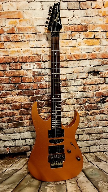 Ibanez RG470 with RG570/RG550 pickups Gold Copper Sparkle | Reverb