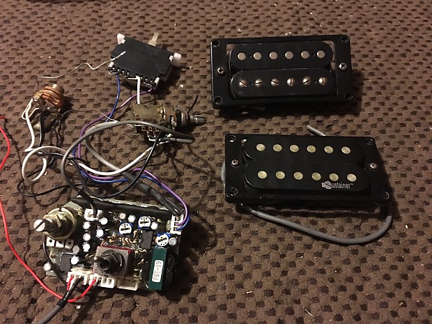 Fernandes Sustainer Humbucker System Complete Harness w/ Two | Reverb