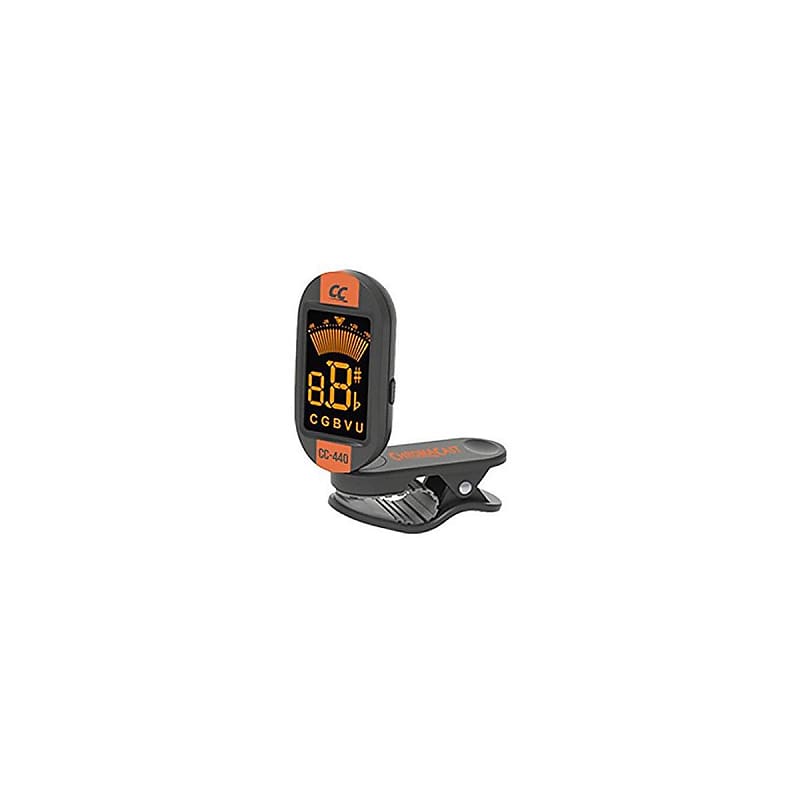 ChromaCast 440 Series Clip-On Chromatic Tuner, Sunset Orange | Reverb