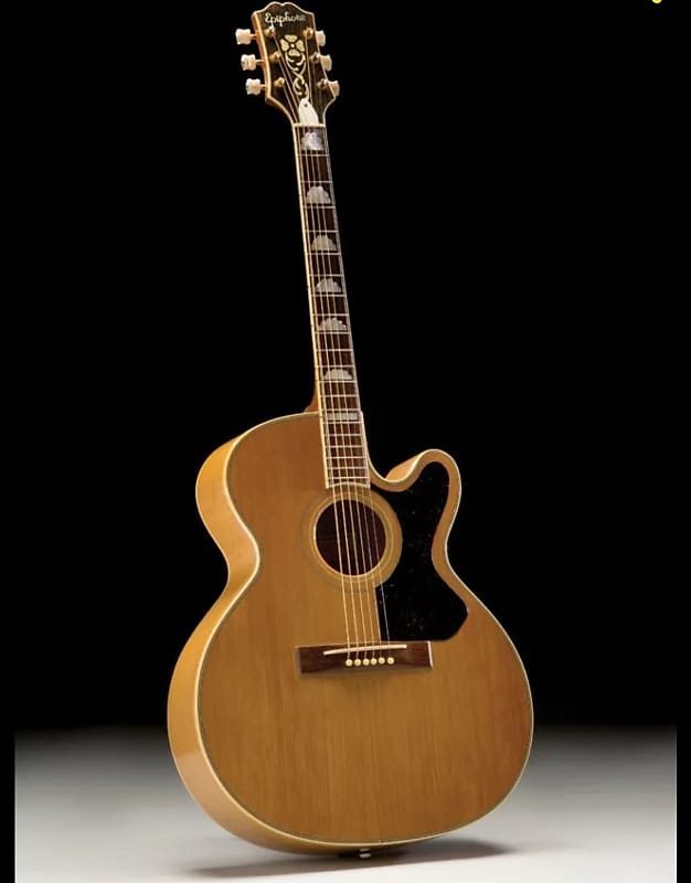 Vintage 1954 Epiphone FT-210 Deluxe Flat Top Cutaway W/Case | Reverb