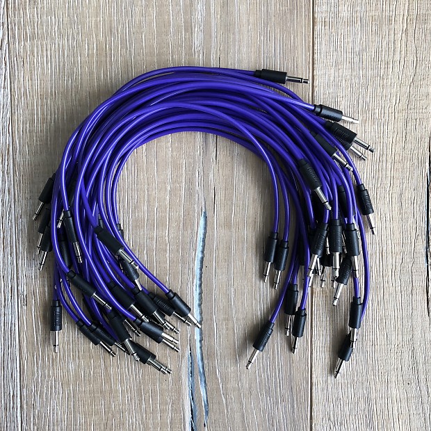 Set of 31” Patch Cables 12” Purple | Reverb