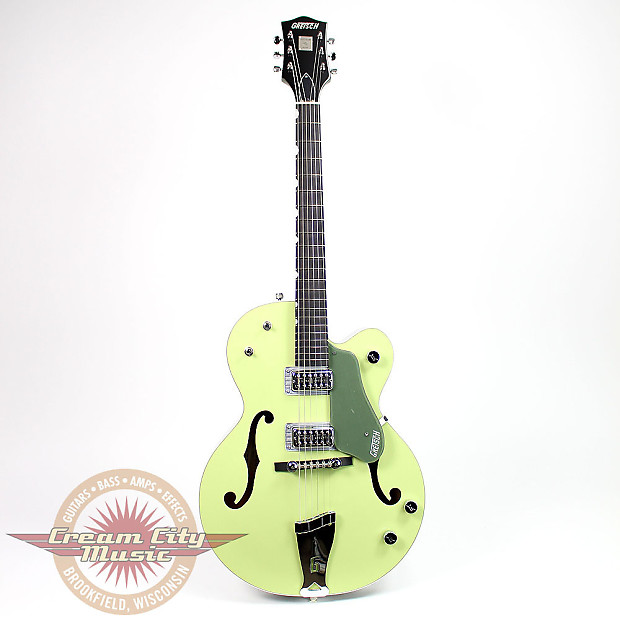 Gretsch G6118 Anniversary Two Tone Smoke Green Electric | Reverb