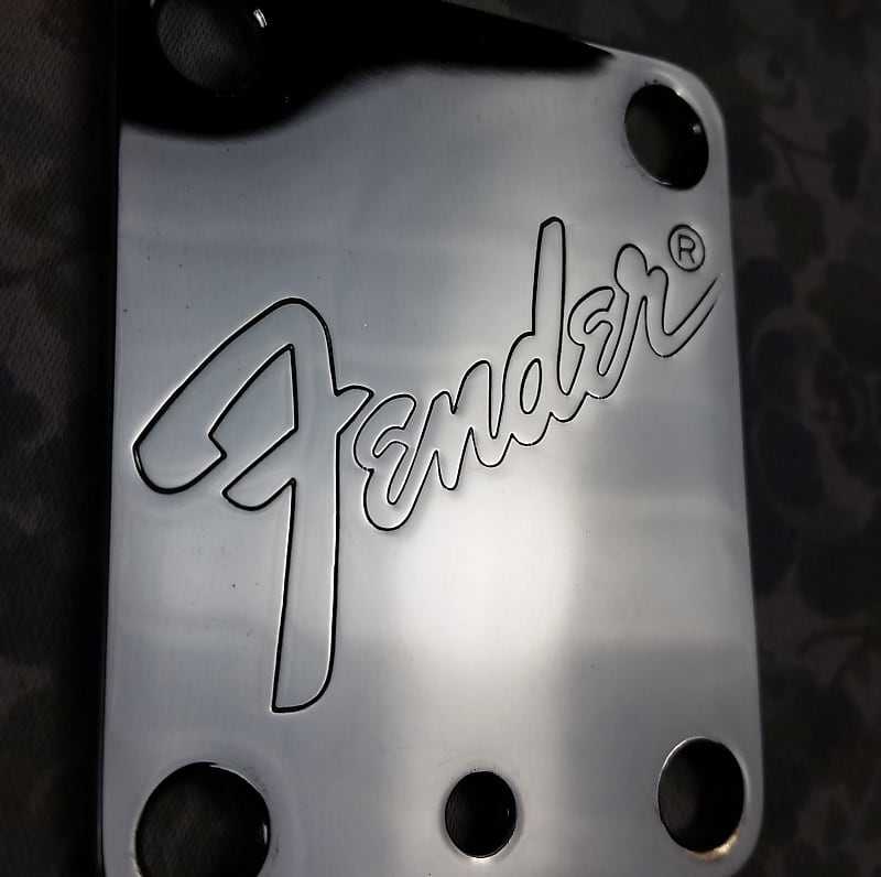 Strat Plus 1987/90 Chrome Neck Plate, Micro-Tilt, Minty, | Reverb