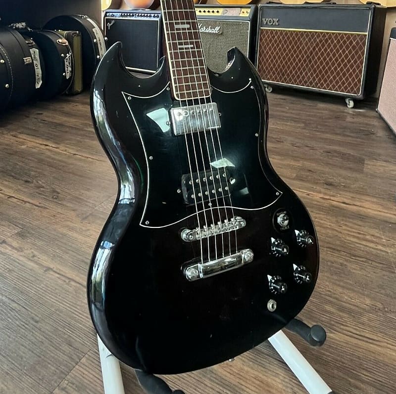 Avon Rose Black SG (1972) Electric Guitar | Reverb
