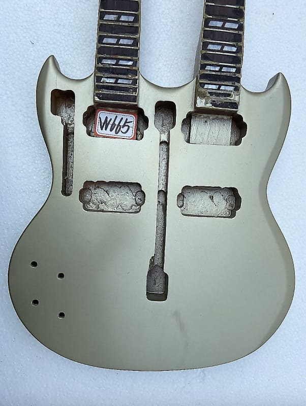 Left Handed Double Neck SG Style Guitar Body with Necks, | Reverb