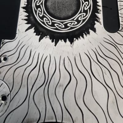 Custom telecaster hand-engraving etching relic celtic circle | Reverb