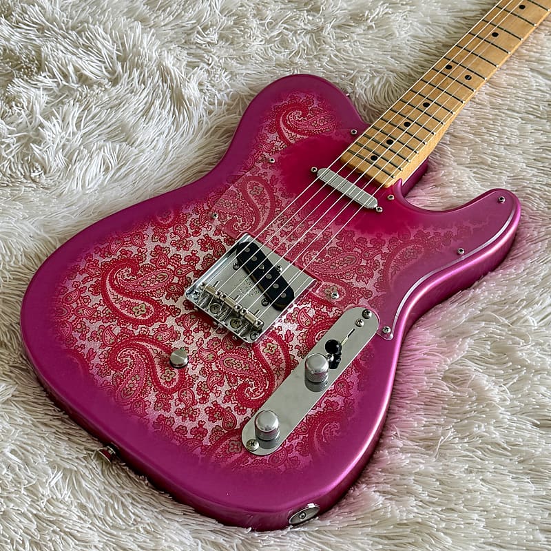 Fender G Bender Baja Pink Paisley Telecaster Electric Guitar | Reverb