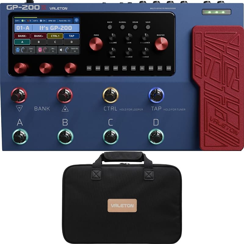 Valeton GP-200X Multi-Effects Pedal + GPB-1 Gig Bag Bundle - | Reverb