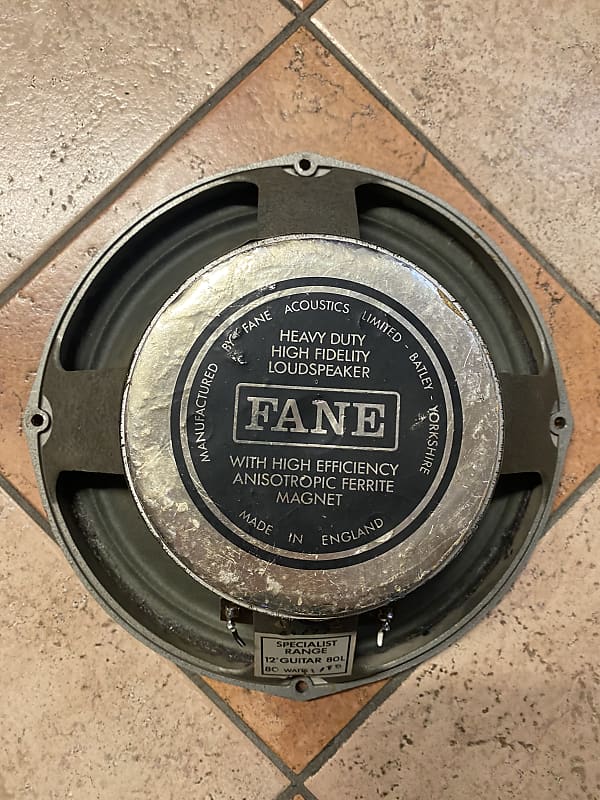 Fane 12” guitar speaker 1970s | Reverb
