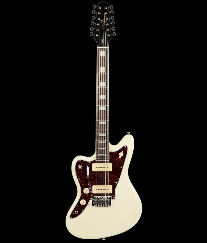 Revelation RJT-60/12 Vintage White (Left Handed) 12 String | Reverb