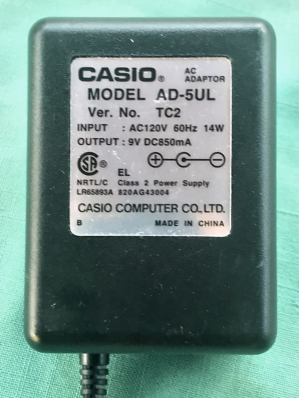 Casio AD-5U Original Factory Power Supply AC Adapter CT | Reverb
