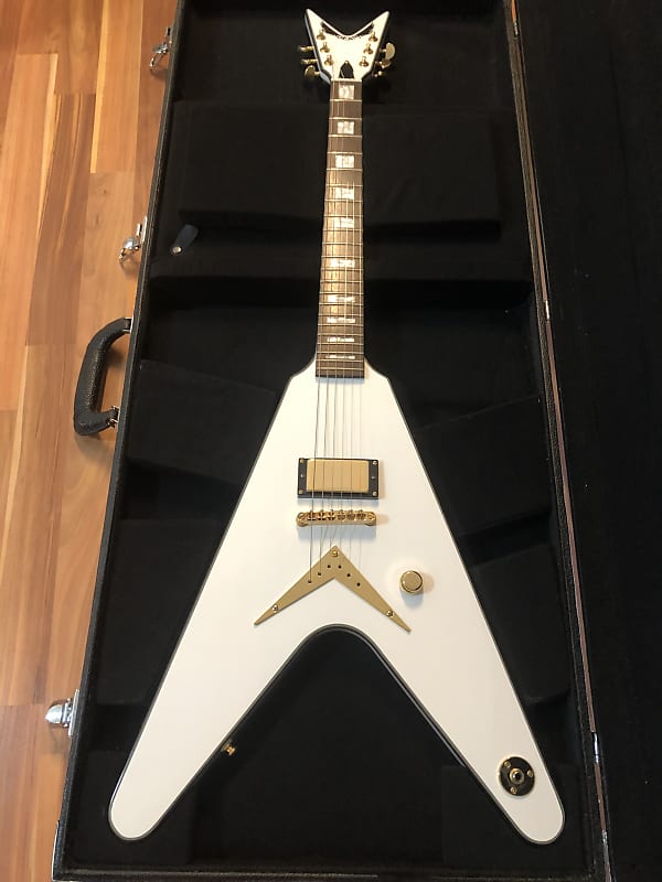 Dean White Gold V 2008 | Reverb