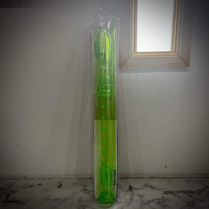 Stagg Plastic Recorder Baroque Green | Reverb