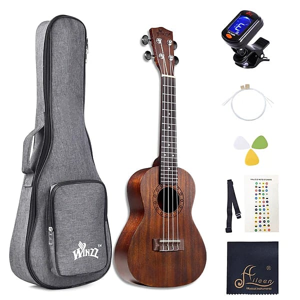 WINZZ HAND RUBBED Series-AU-H07A Mahogany Concert Ukulele - | Reverb