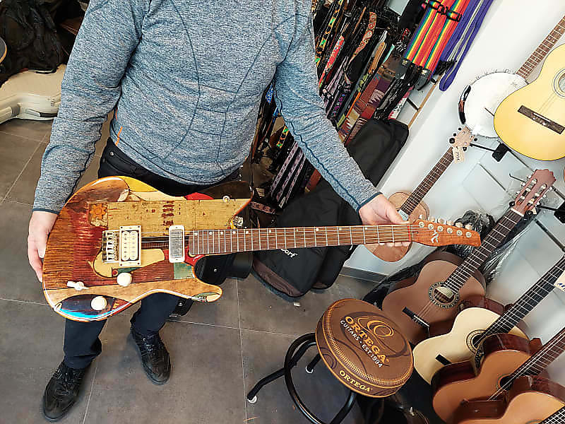 Michael Spalt EYESCREW BARITONE custom guitar=super rare long | Reverb