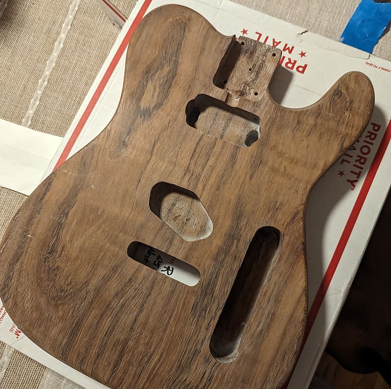 1980s Mighty Mite Telecaster Body - Exotic - Rosewood! | Reverb