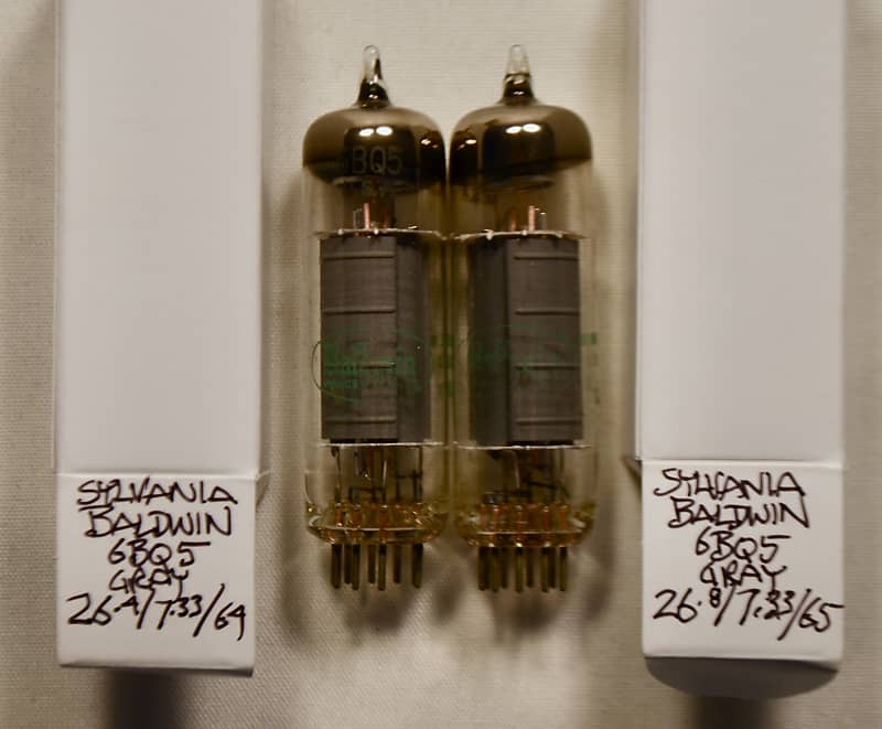 Perfectly Matched Pair Sylvania 6BQ5 EL84 Maxi-Matched for | Reverb