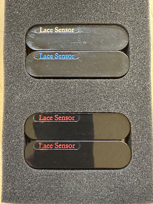 Lace Sensor Dually Red/Red + Blue/Gold Humbucker Set | Reverb