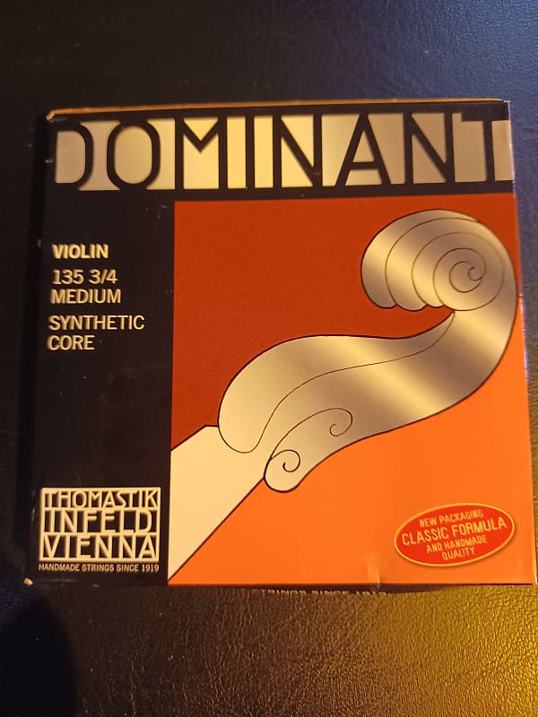 Dominant Violin 135 3/4 medium Synthetic Core String Set | Reverb