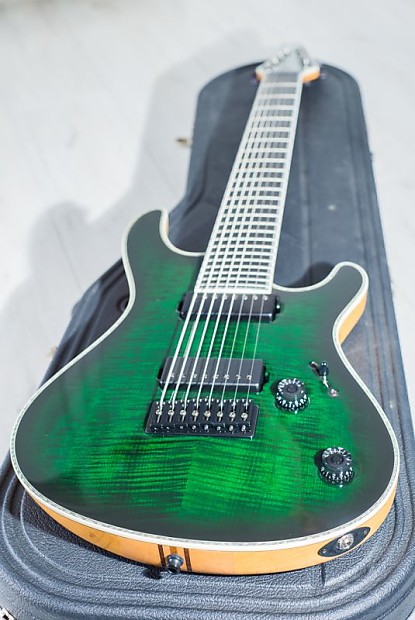 Mayones Regius 8 Green Burst | Reverb