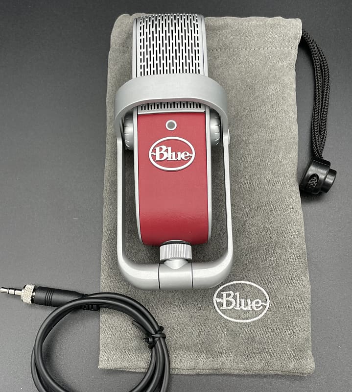 Blue Raspberry USB Microphone Red with with integrated, | Reverb