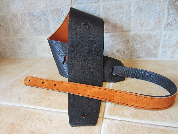 Cool Bass Guitar Straps 4 INCH WIDE LEATHER BASS GUITAR STRAP | Reverb