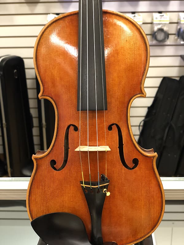 Maple Leaf Strings Burled Maple Craftsman Collection Violin | Reverb