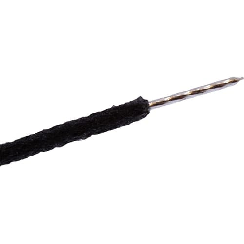 Black Wire - Push Back Cloth, Vintage Style | Reverb