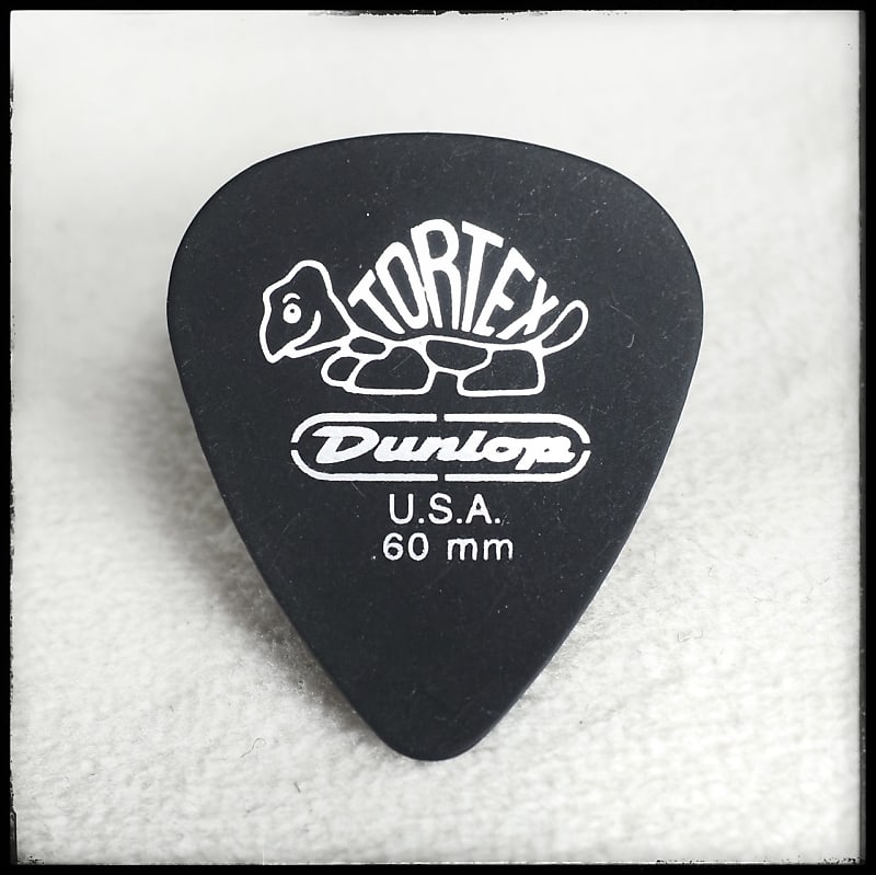 Jim Dunlop TORTEX® PITCH BLACK STANDARD PICK .60MM (12 Pack) | Reverb