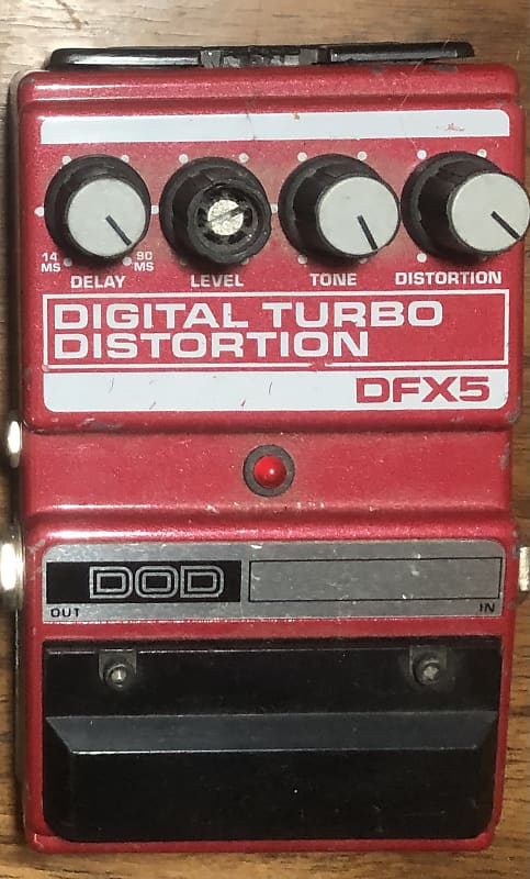 DOD Digital Turbo Distortion DFX5 1980s - Red | Reverb