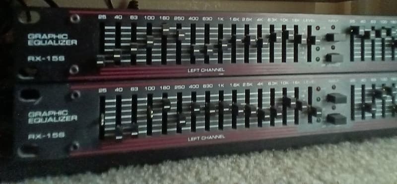 Ross RX-15S Dual 2 Channel 15 Band Graphic Equalizer EQ Rack | Reverb