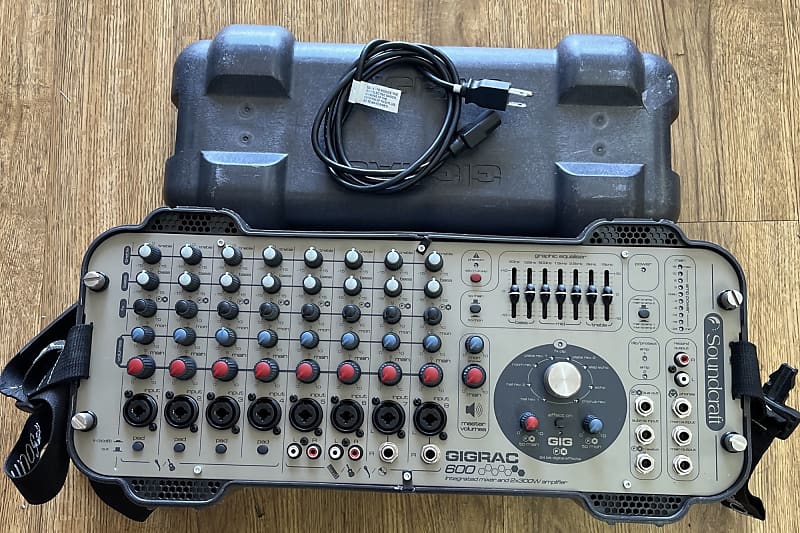 ***SOUNDCRAFT GIGRAC 600 8-CHANNEL 600W STEREO POWERED MIXER | Reverb