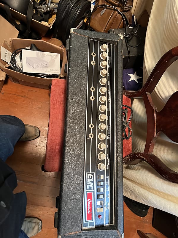 emc gemini solid state amplifier head black | Reverb