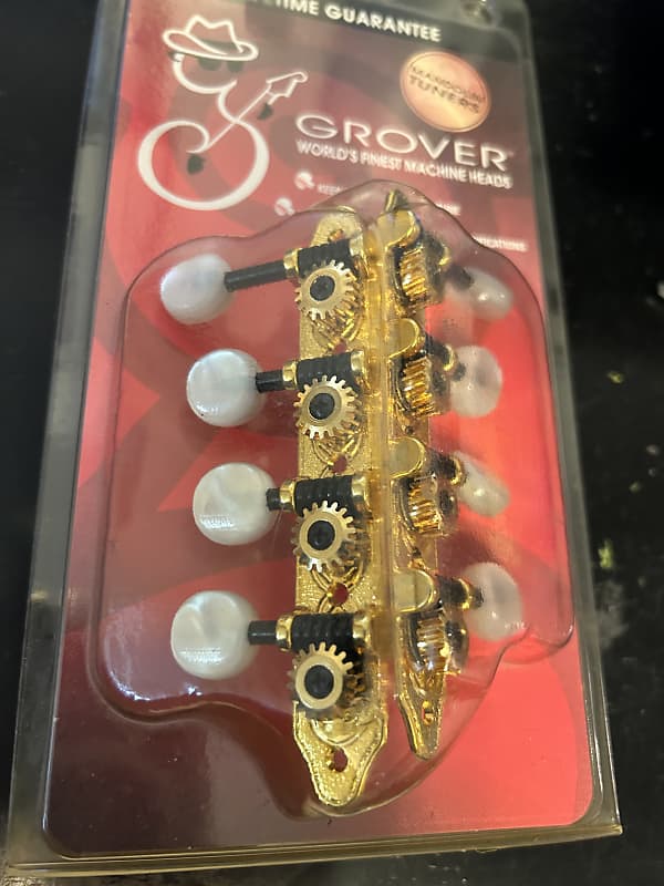 Grover 308FG mandolin tuners - gold still in package never | Reverb