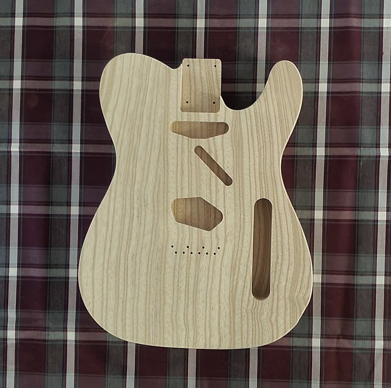 Woodtech Routing 3 pc Swamp Ash Telecaster Body - Unfinished | Reverb