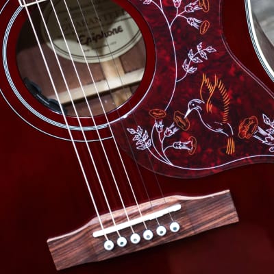 Epiphone Hummingbird PRO Cutaway Wine Red Dreadnought | Reverb