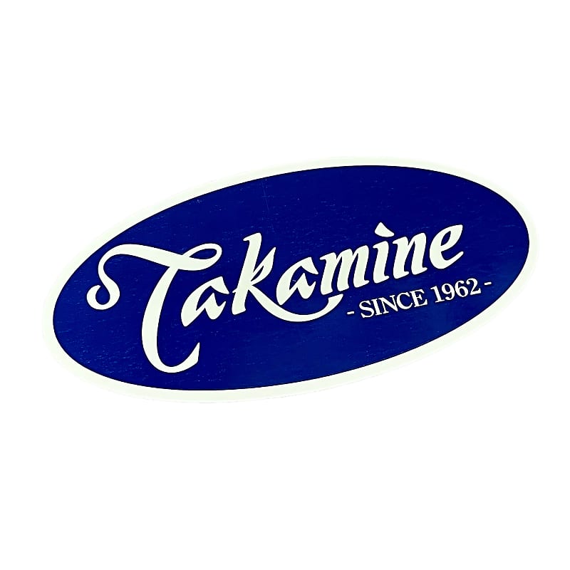 Takamine Logo Vinyl Sticker, Oval Shaped 6"x3" (1 pc.) | Reverb
