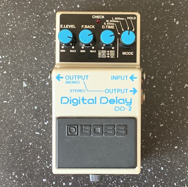 Boss DD2 Digital Delay 1985 mint w/box, Japan PSA adapter | Reverb