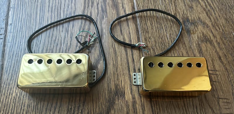 Carvin S22 Humbucker Pickup Set Gold 2010’s - Gold | Reverb