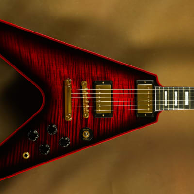Gibson Flying V Red Widow Custom Shop Electric Guitar | Reverb