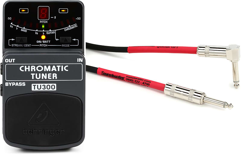 Behringer TU300 Chromatic Tuner Pedal Bundle with Pro Co | Reverb