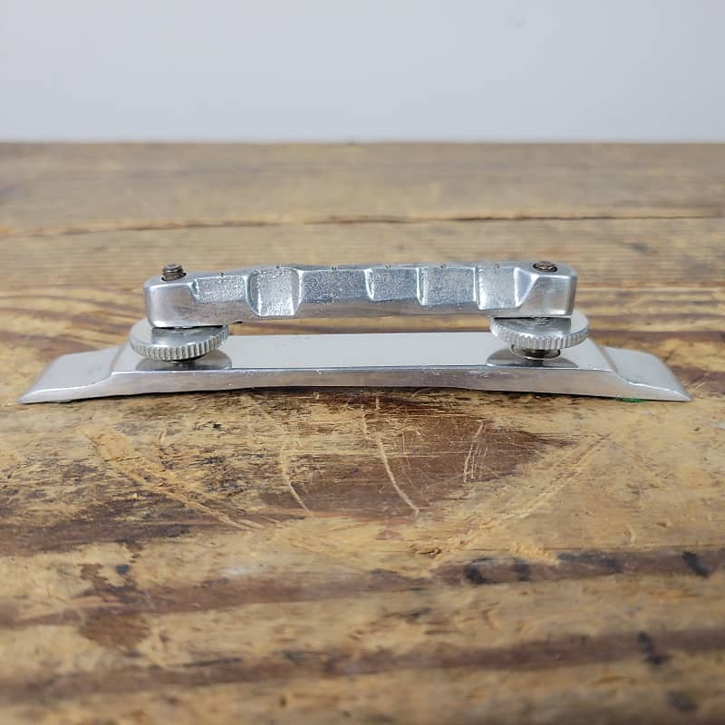 1960's Bigsby Aluminum Floating Bridge - Nickel | Reverb