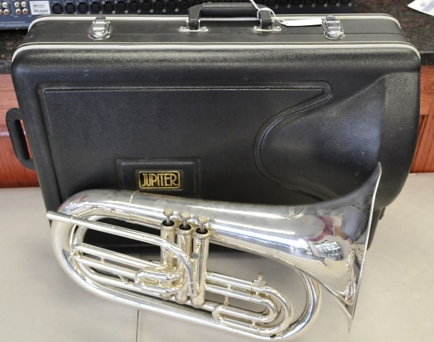 Jupiter JBR-560 Silver Plated Marching Baritone with Carry | Reverb